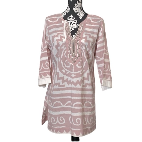 Soft Surroundings | Tops | Beaded Tribal Boho Airy Gypsy Cotton Tunic ...